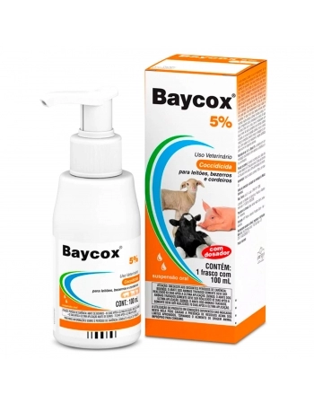 Baycox 5% 250ml Coccidicida Bovino Suíno Elanco | MONTE REAL
