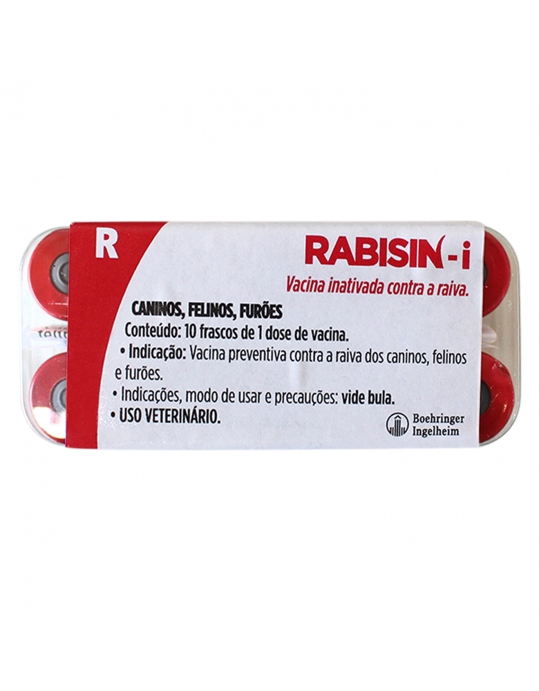 Vacina Rabisin - I (Vacina de Raiva para cães e gatos) l MONTE REAL