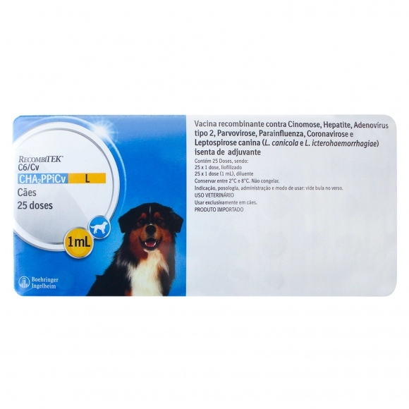 Vacina Recombitek C6/Cv (V8) 25 doses l MONTE REAL