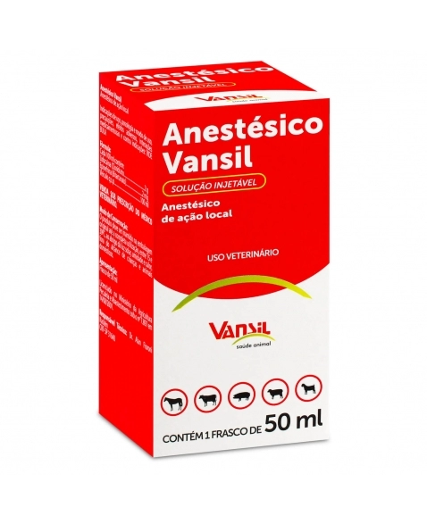 Anestésico Injetável 50ml Cloridrato De Lidocaína Vansil | MONTE REAL