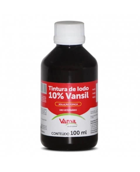 Tintura de Iodo 10% Vansil Antisséptica 100ml | MONTE REAL