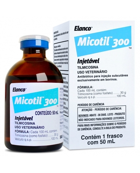 Micotil 300 Antibiótico Bovinos com 50ml Elanco | MONTE REAL