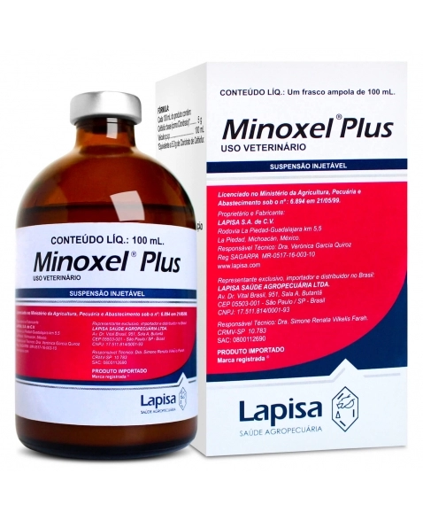 Minoxel Plus 5G Antibiótico Bovino 100ml Elanco | MONTE REAL